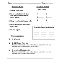 Discipline Card - The Education Company